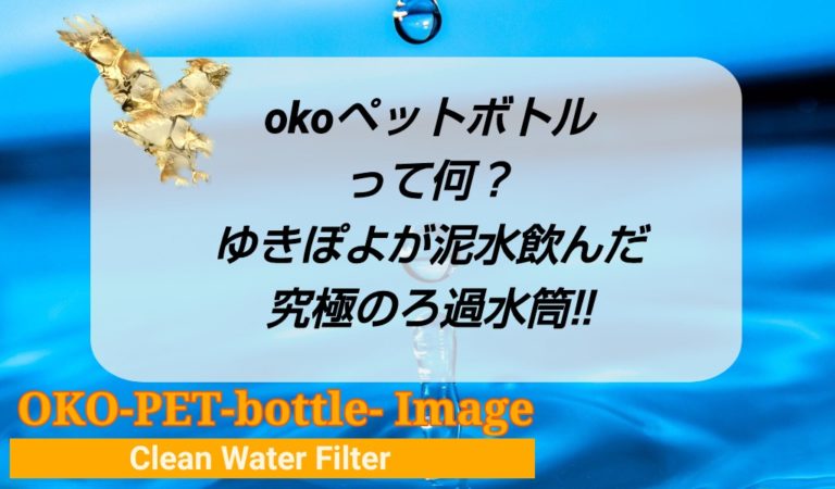 okoペットボトルって何?ゆきぽよが泥水飲んだ究極のろ過水筒!!